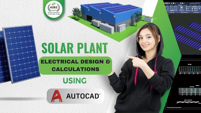 Electrical Design of PV Plant Using AutoCAD | HeavenInstitute